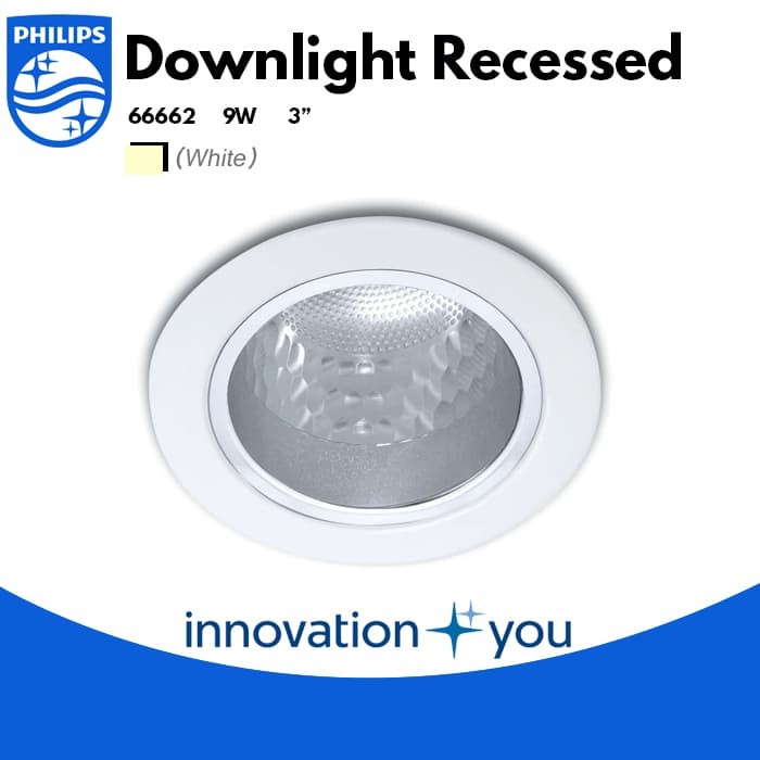 Jual PHILIPS DOWNLIGHT 66662 Recessed White | Rumah Lampu 3" - Putih - WH - Jakarta Utara ...