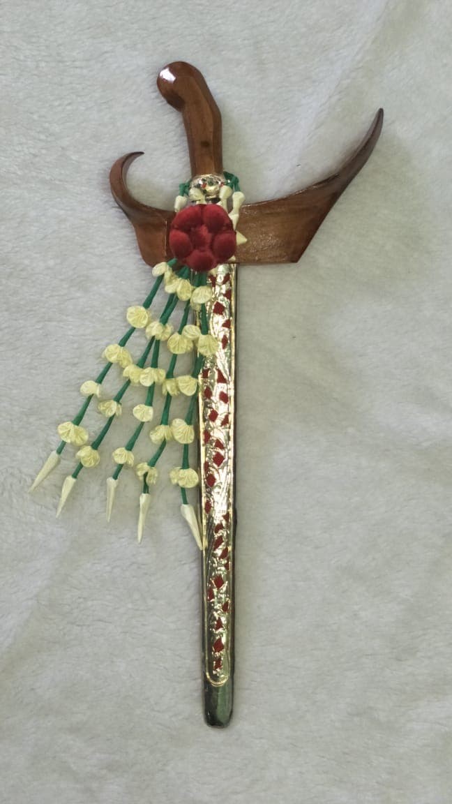 Jual Keris Manten Aksesoris Pengantin Lelaki Adat Jawa - tanpa melati ...