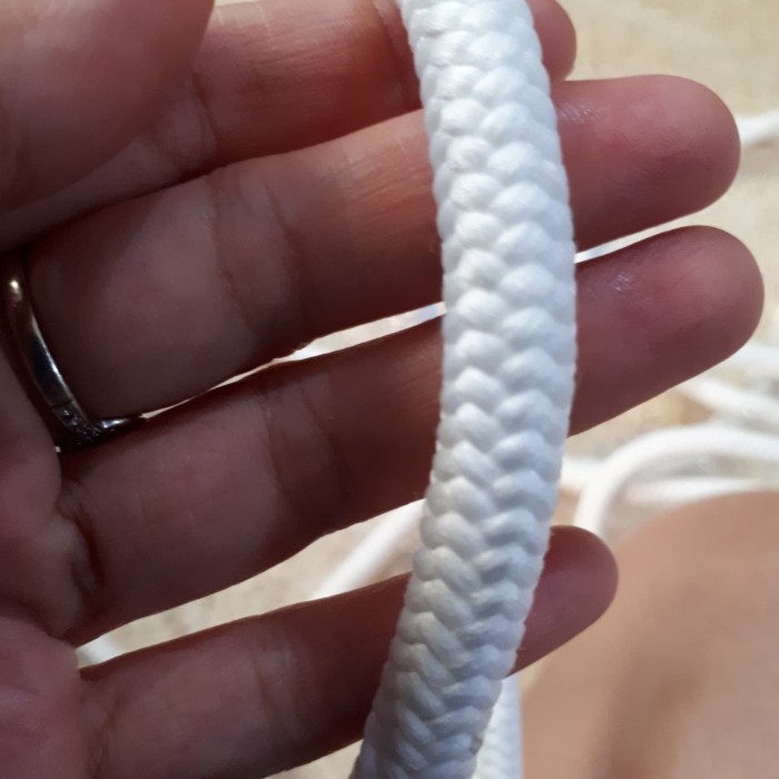 Jual Tali Kur Putih 10mm / Tali Sumbu Polyester 1cm Permeter - Jakarta ...