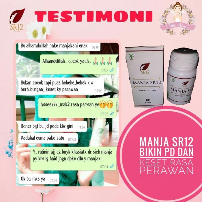 Jual Manja SR12 / Manjakani / Merapatkan Miss V / Keputihan / Nyeri ...