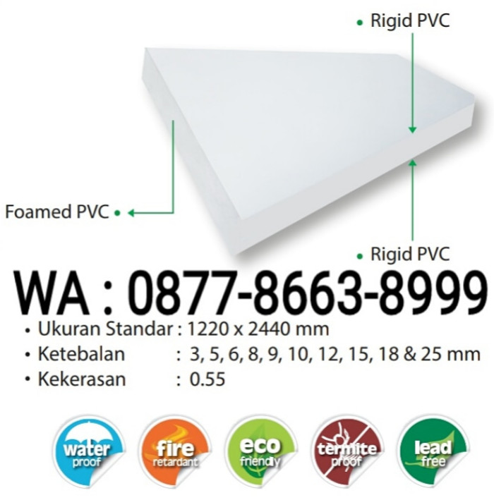 Jual Papan PVC Board Premium Import 10 mm x 2440 mm x 1220 mm - Jakarta Barat - PVCSuper | Tokopedia