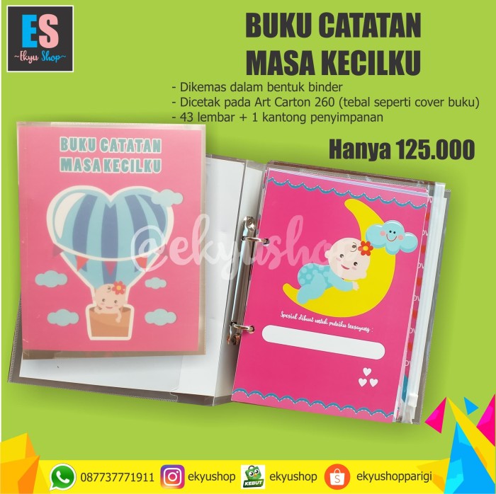 Jual Buku Bayi - Jurnal Bayi - Album Bayi - Scrapbook Bayi Perempuan ...