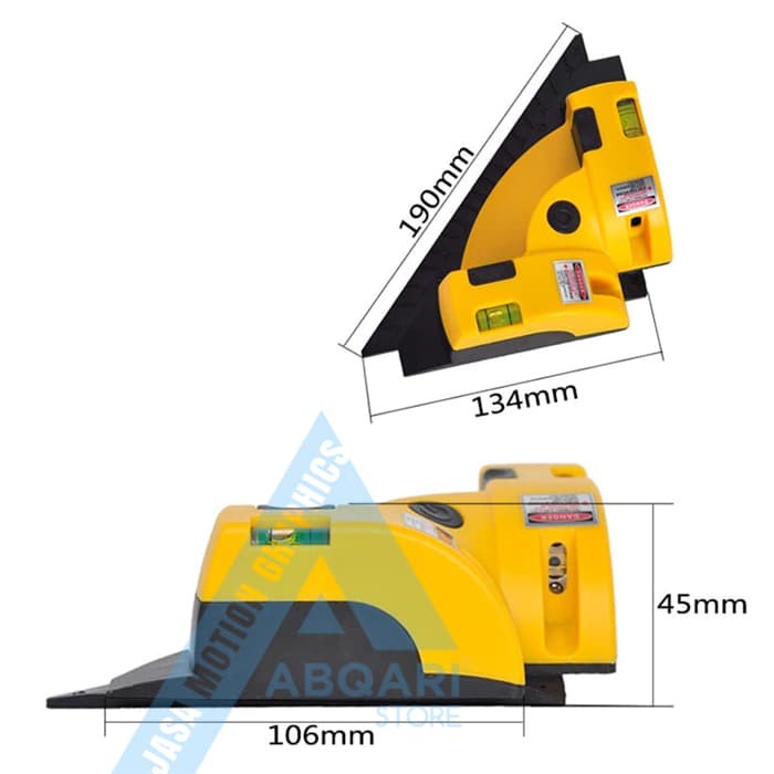 Jual meteran siku laser 90 derajat / Vertical Horizontal Laser Line ...