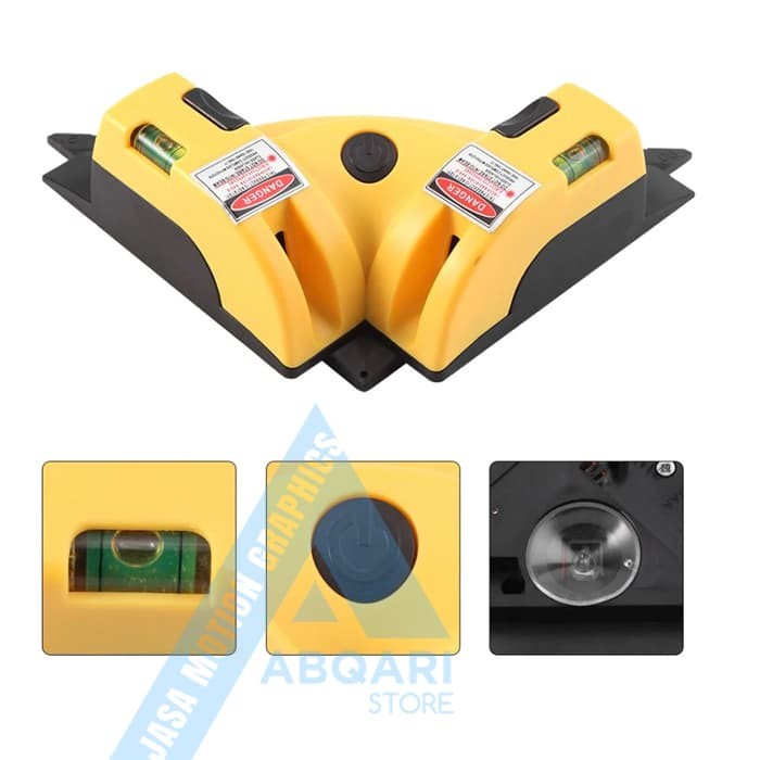 Jual meteran siku laser 90 derajat / Vertical Horizontal Laser Line ...