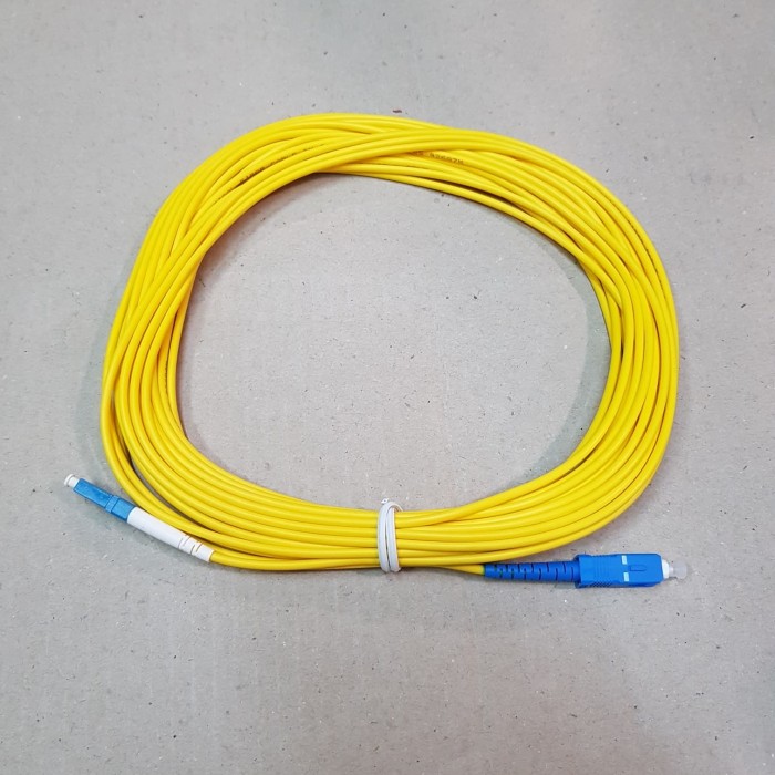 Jual patchcord optik / patchcore SC LC 10 meter simplek singlemode ...