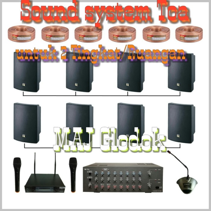 Jual Paket sound system Toa untuk dua Tingkat/Ruangan - Jakarta Barat ...