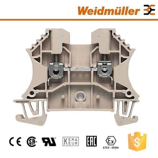 Jual Terminal Block WEIDMULLER Type WDU 4 original utk kabel 4mm - 6mm ...