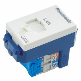 Jual Modular Panasonic RJ45 Cat 6/ Modular Jack CAT6 Panasonic - Kota ...