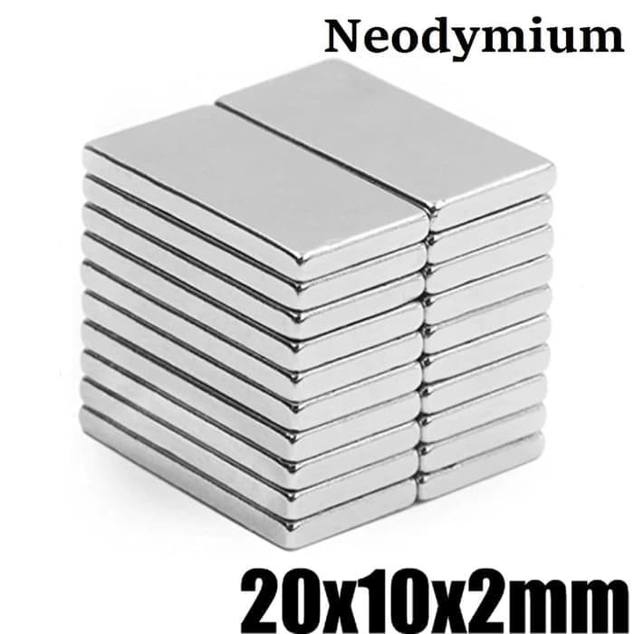 Jual Magnet Super Neodymium Murah Persegi Panjang 20 x 10 x 2 mm ...