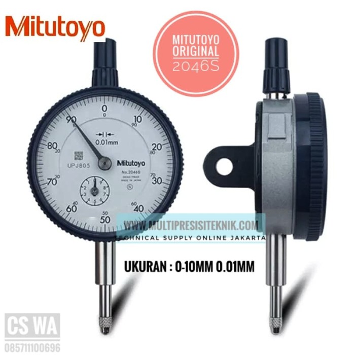 Jual dial indicator mitutoyo 0-10mm - Jakarta Barat - multi presisi teknik | Tokopedia