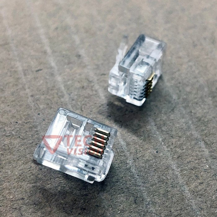 Jual Connector RJ11 RJ12 Konektor RJ 11 (Pin Telepon) Jack 6Pin 6 Pin ...