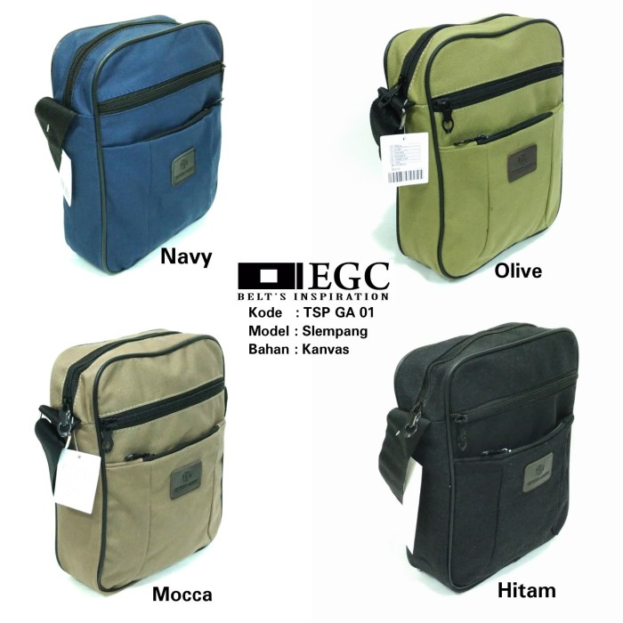Jual Tas Selempang Kanvas Pria Sling Bag Cowok Travel Bag Laki Tas ...