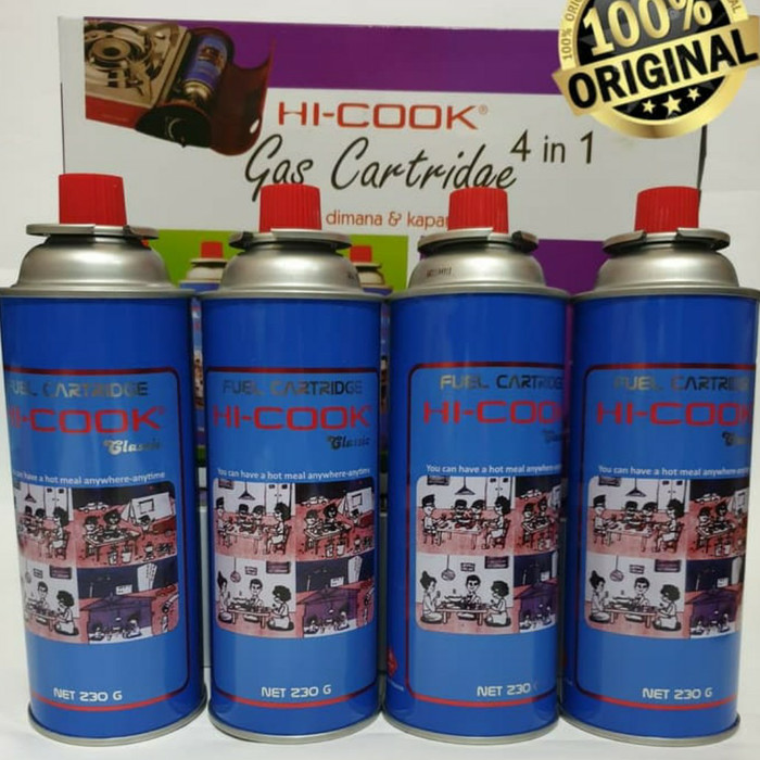 Jual Gas Hi Cook 4 in 1 ( 1 box isi 4 pcs) per pc 230 gr - Jakarta ...