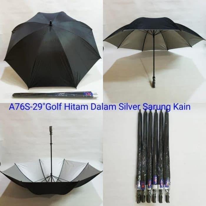 Jual Payung Golf Hitam / Hujan / Jualan - payung Besar jumbo Grosir ...