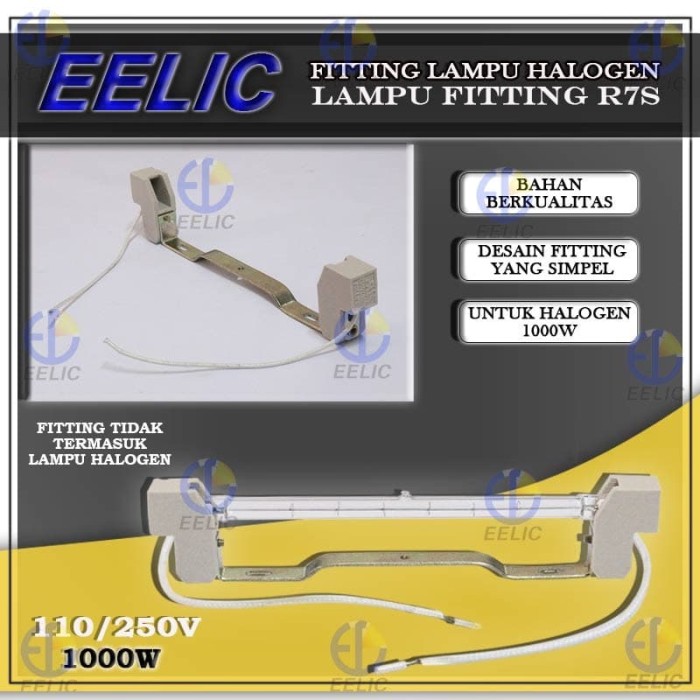 Jual EELIC FIG-R7S FITTING LAMPU HALOGEN DUDUKAN LAMPU STICK HALOGEN ...