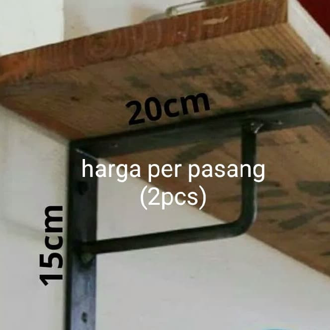 Jual plat siku besi dinding - Hitam - Kab. Bogor - rhere teknik | Tokopedia