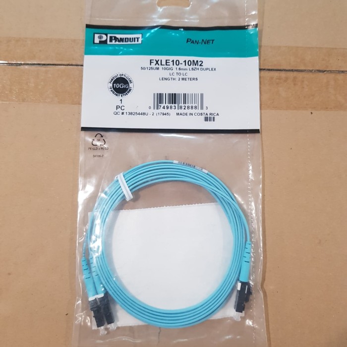 Jual patchcord Panduit LC LC 2 meter duplek multimode OM3 - Jakarta ...