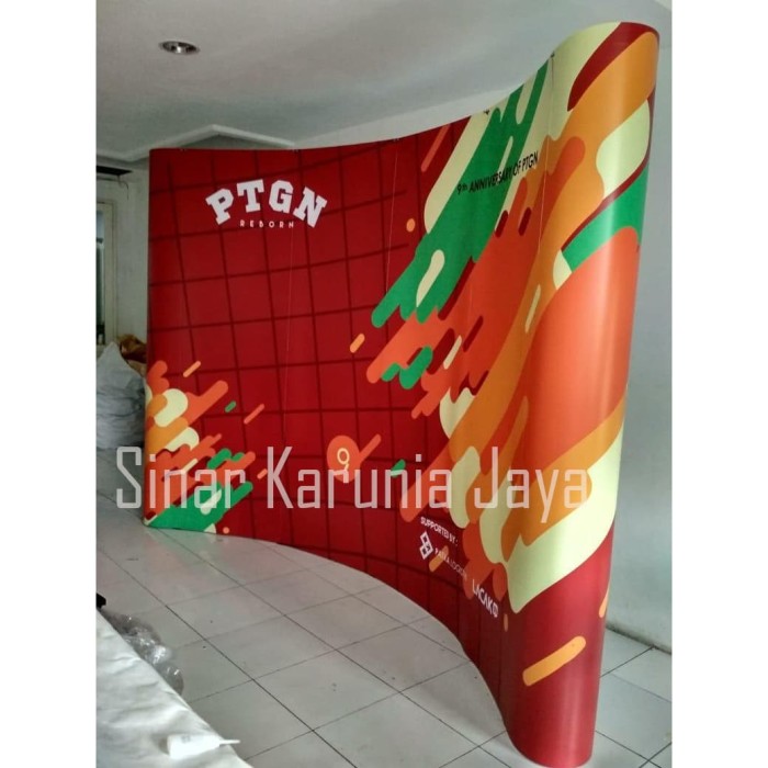 Jual BACKWALL, BACKDROP PORTABLE DISPLAY 3x4 PLUS Printing - Jakarta ...