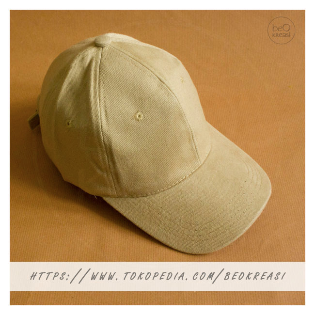 Jual Topi Baseball Cap Coklat Muda Krem Dewasa Polos Pria Wanita Casual ...