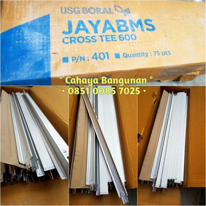 Jual Cross Tee Rangka Plafon Gipsum Gyptile Akustik Acoustic JAYABOARD ...