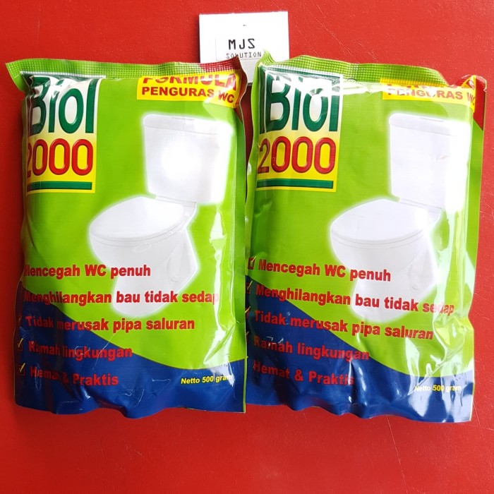 Jual BIO2000 PENGURAS WC 500GR mjs bio 2000 obat septic tank 500 gram ...