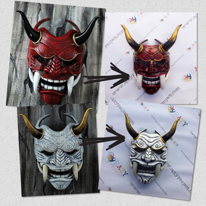 Jual Mask Topeng Kayu Cosplay Anime Jepang Custom Made to Order Request ...