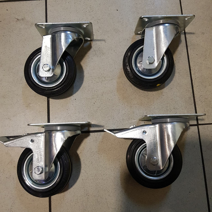 Jual Roda Troli Karet Ranger Germany 4 inch (2muter+rem 2muter ...