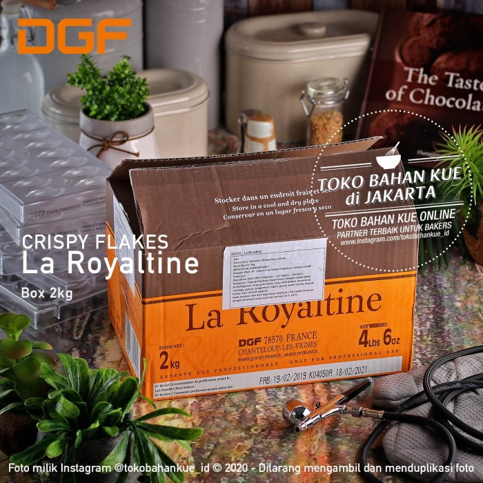 Jual DGF La Royaltine 2kg Dus Crunchy Flakes Biscuit Waffle Crunch Topping - Jakarta Barat ...