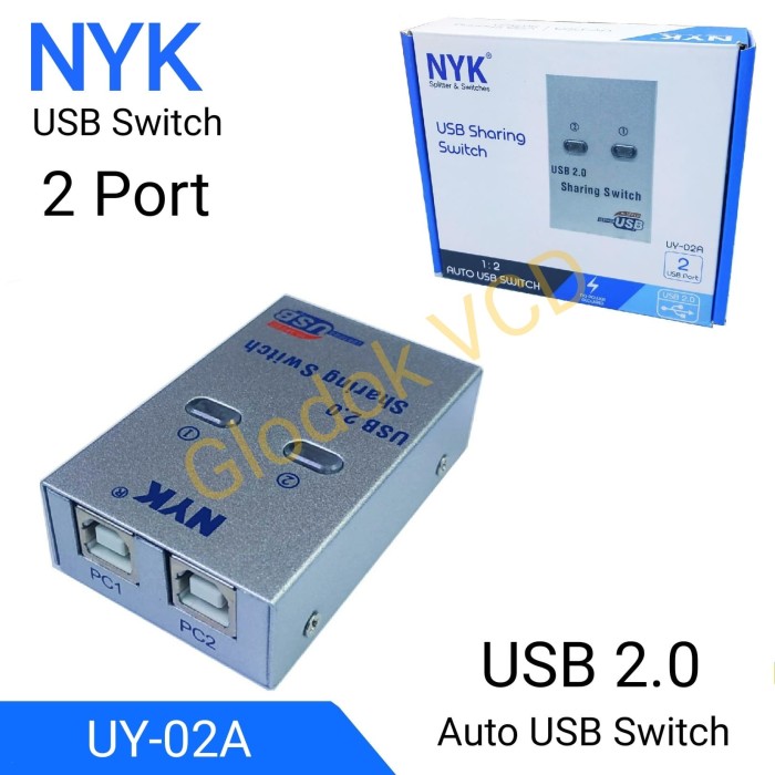 Jual USB Sharing Switch 2port / USB Auto Data Switch Printer 2 port - Jakarta Barat - Glodok VCD ...