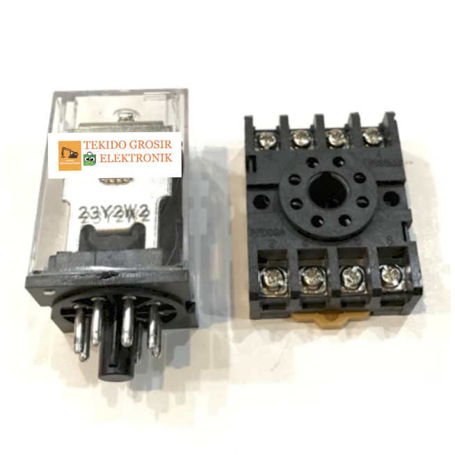 Jual Relay + socket - Relay AC 220V 10A 8P - Soket AC 8P - Jakarta ...
