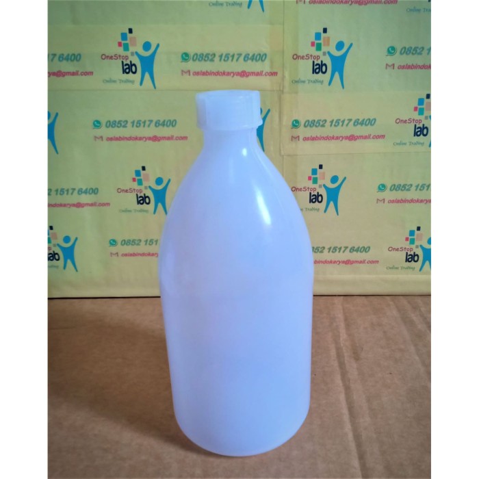 Jual VITLAB LDPE Bottle narrow neck 500 ml Botol sample plastik mulut ...