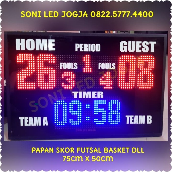 Jual Scoreboard Scoringboard papan skor digital bola basket futsal ...