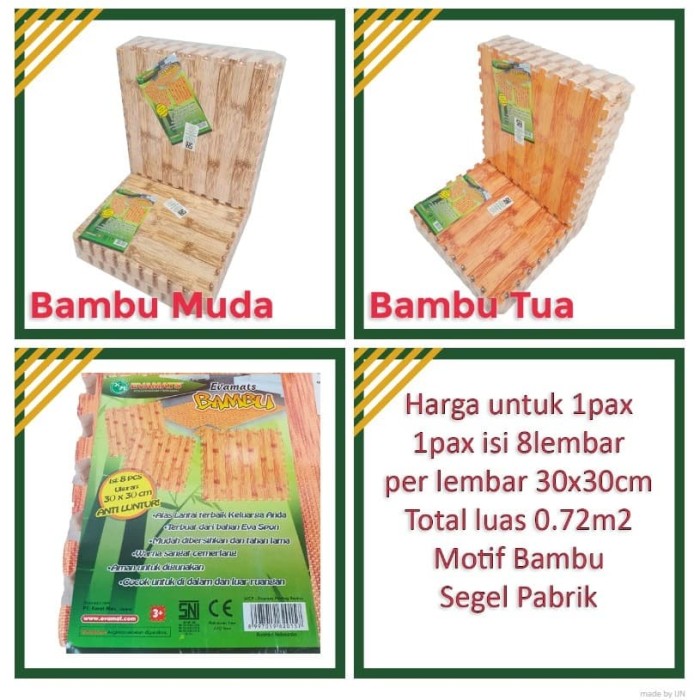 Jual Evamat Bambu Matras / Tikar / Karpet / Puzzle Alas Lantai - Bambu ...