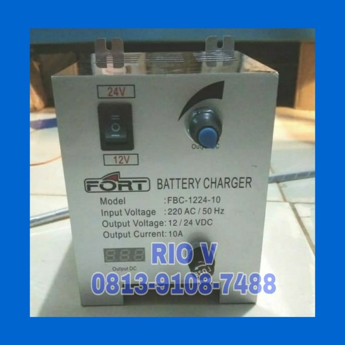 Jual Battery Charger 12VDC 24VDC 10 A FORT Baterai panel ATS 10A Bukan ...