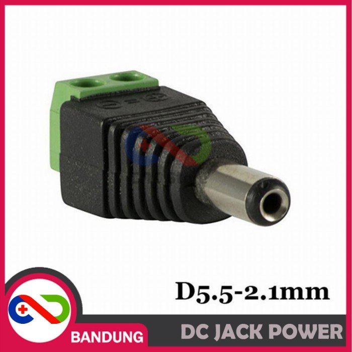 Jual DC JACK MALE POWER ADAPTER 5.5X2.1MM BAUT SOCKET SOKET 2.1X5.5MM ...