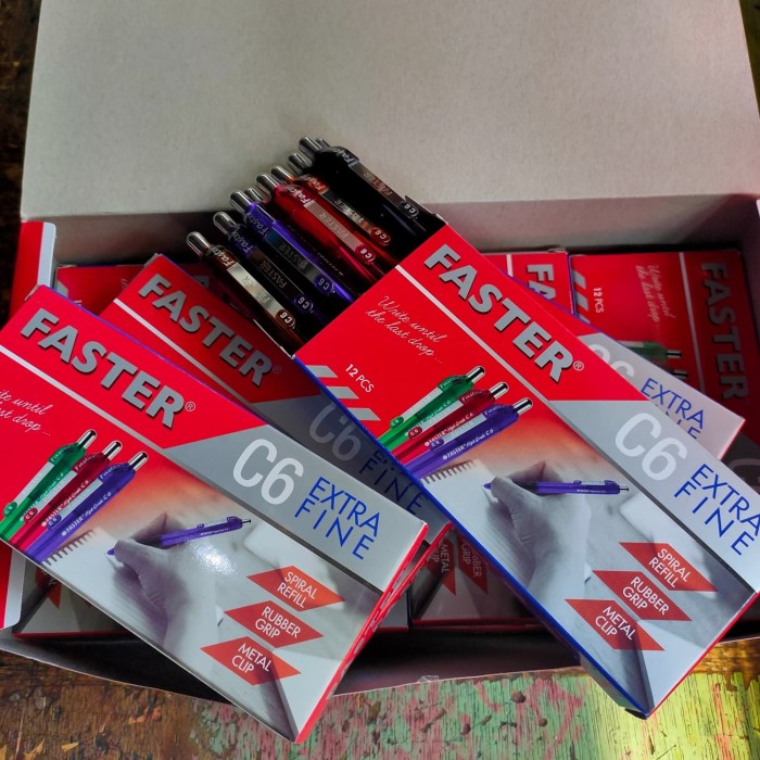 Jual pulpen faster C6 /ballpoint pen/extra fine - Jakarta Pusat ...