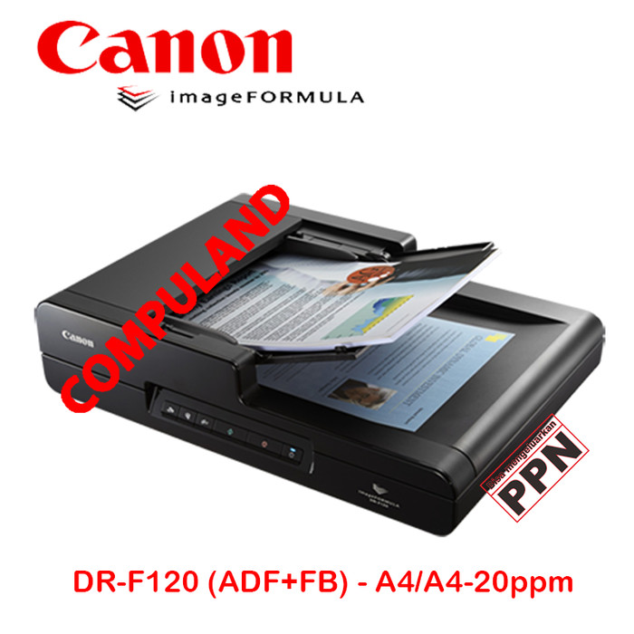 Jual Canon Scanner ImageFORMULA DR-F120 (ADF+FB) - F4/20ppm - Jakarta ...