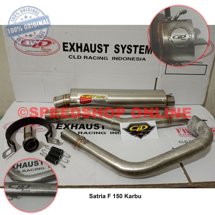 Jual Knalpot CLD Performance Satria FU Karbu Silencer Bulat Doff - Kota ...