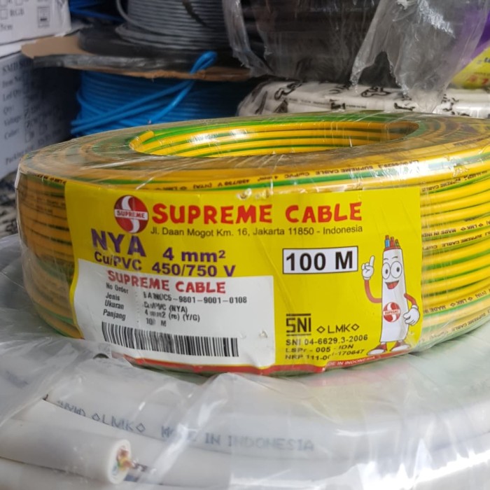 Jual Kabel Listrik NYA 4mm 1x4 mm Supreme 100m / Kabel Listrik NYA 4mm ...