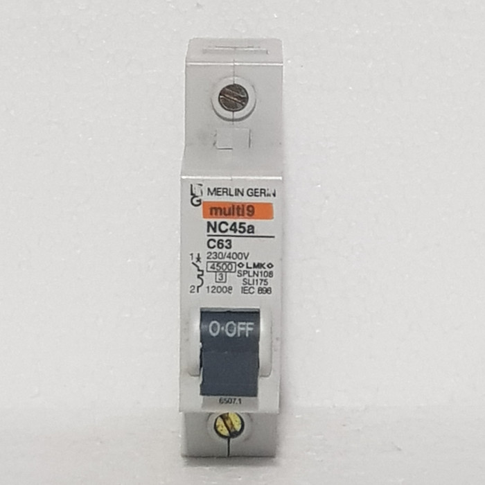 Jual MCB Multi9 MERLIN GERIN NC45a 1P 63A / MCB Multi 9 MERLIN GERIN ...