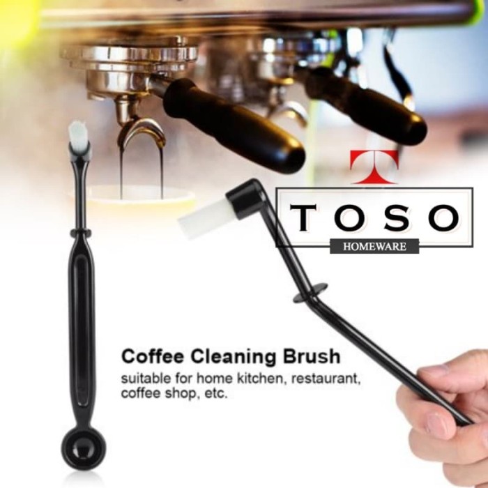 Jual Sikat + Sendok Espresso Group Head Brush + Spoon Sikat Mesin Kopi ...