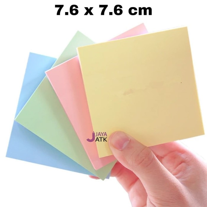 Jual STICKY NOTES MEMO PASTEL POST IT WARNA PASTEL STICK NOTE STICK ...