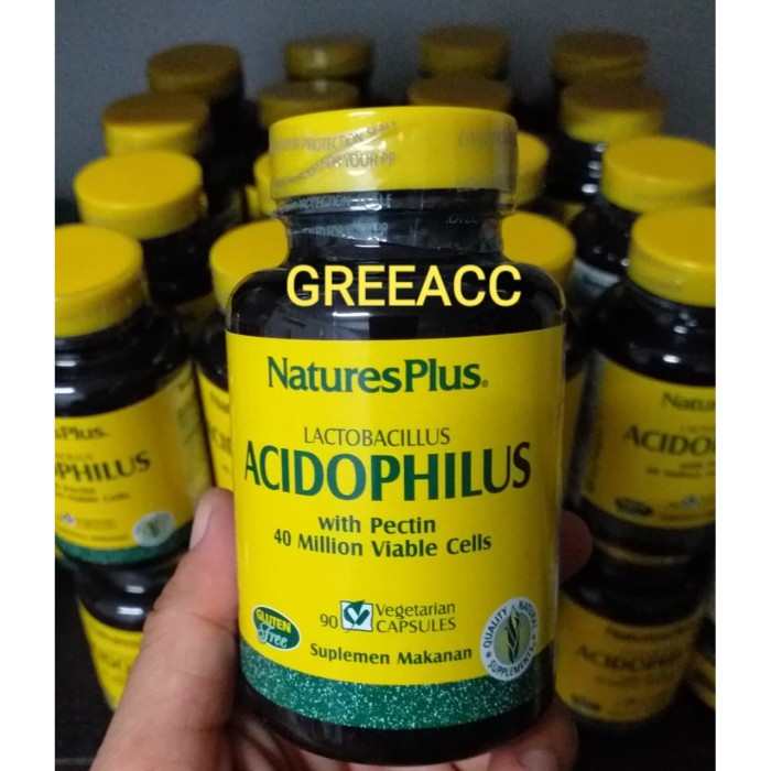 Jual Nature's Plus Lactobacillus Acidophilus 90 Pectin Natures BPOM ...