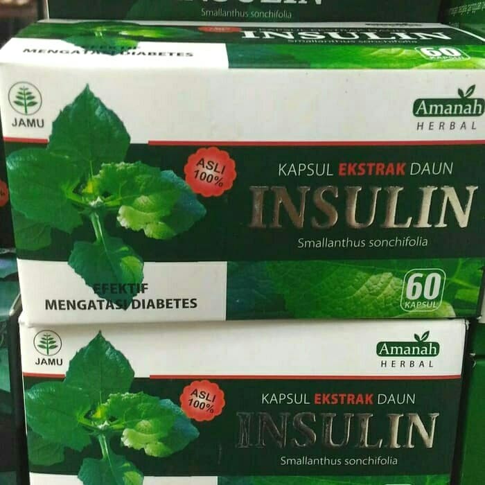 Jual Kapsul Daun Insulin (Herbal Obat Penggempur Diabetes, Diabet ...