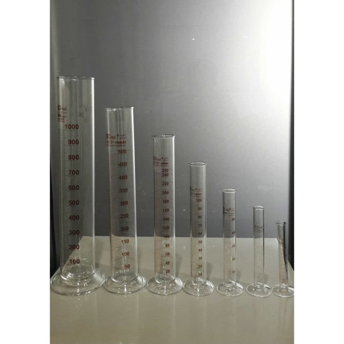 Jual Gelas ukur 25 ML measuring cylinder PYREX skala coklat - Kota ...