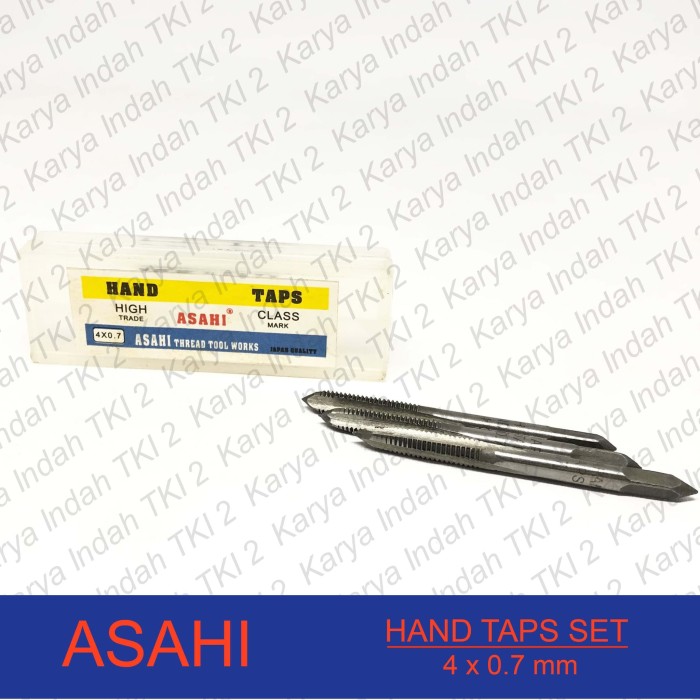 Jual Hand Tap M4 x 0.7 mm ASAHI 4x0.7 Tap Tangan Set 3Pcs Ulir Drat ...