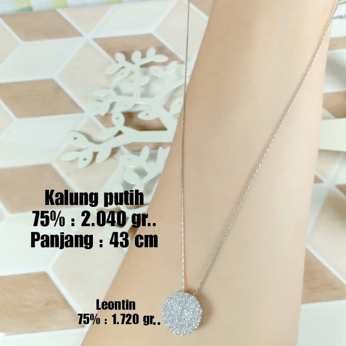 Jual Kalung & Liontin Emas / Mas Putih 75% Berat 3.760 Gram Panjang ...