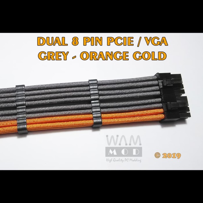 Jual Cable Sleeving Extension PCI-E PCIE - Kabel Ekstensi VGA Dual 8p ...
