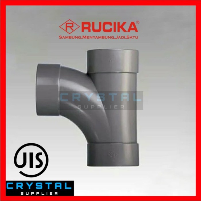 Jual Tee Y 90° RUCIKA 3" inch PVC AW / Large Radius Tee / TY 90 derajat 3" - Kota Semarang ...
