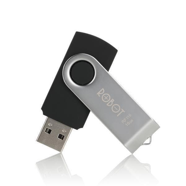 Jual Robot RF-116 16G Rotatable Flashdisk with Package Black - Jakarta ...